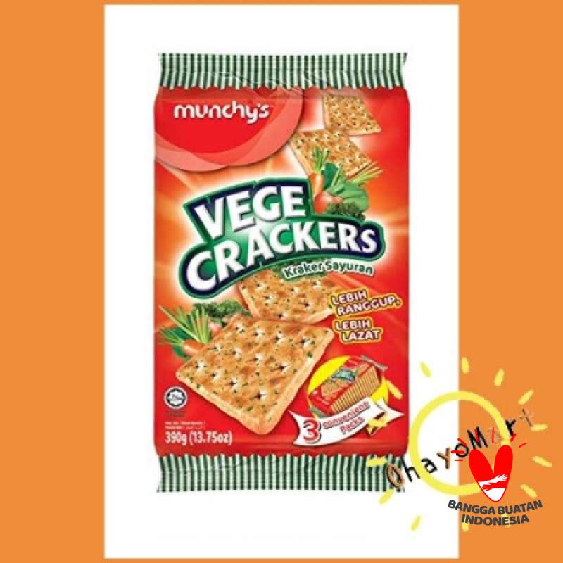 Jual Munchys Vege Crackers / Kraker rasa Sayur / Munchy's cracker 380g ...