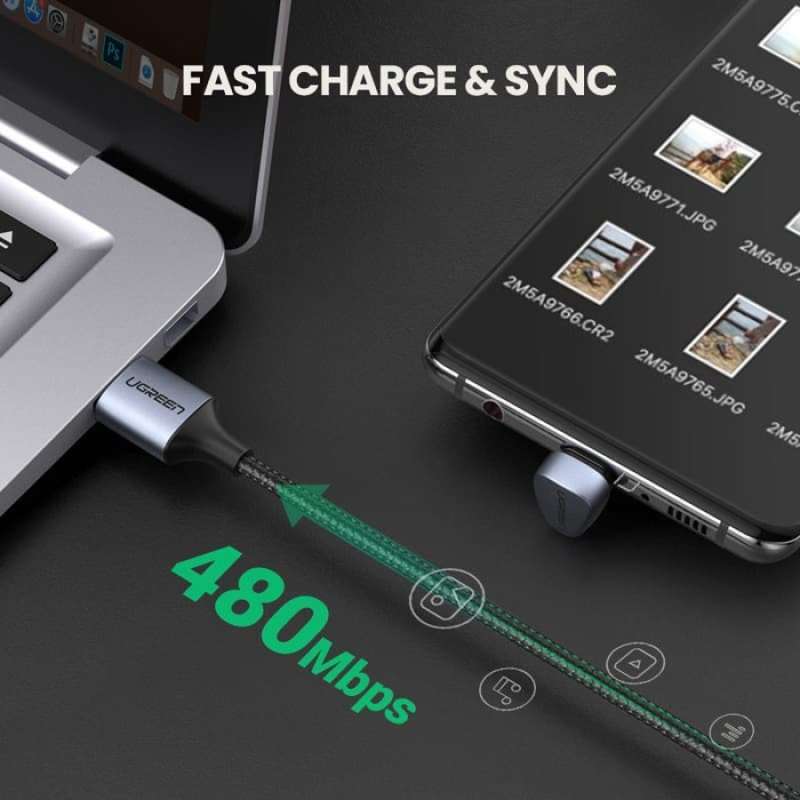 Promo Ugreen 70314 U-Shaped Gaming Type C Kabel Fast Charging Charger ...