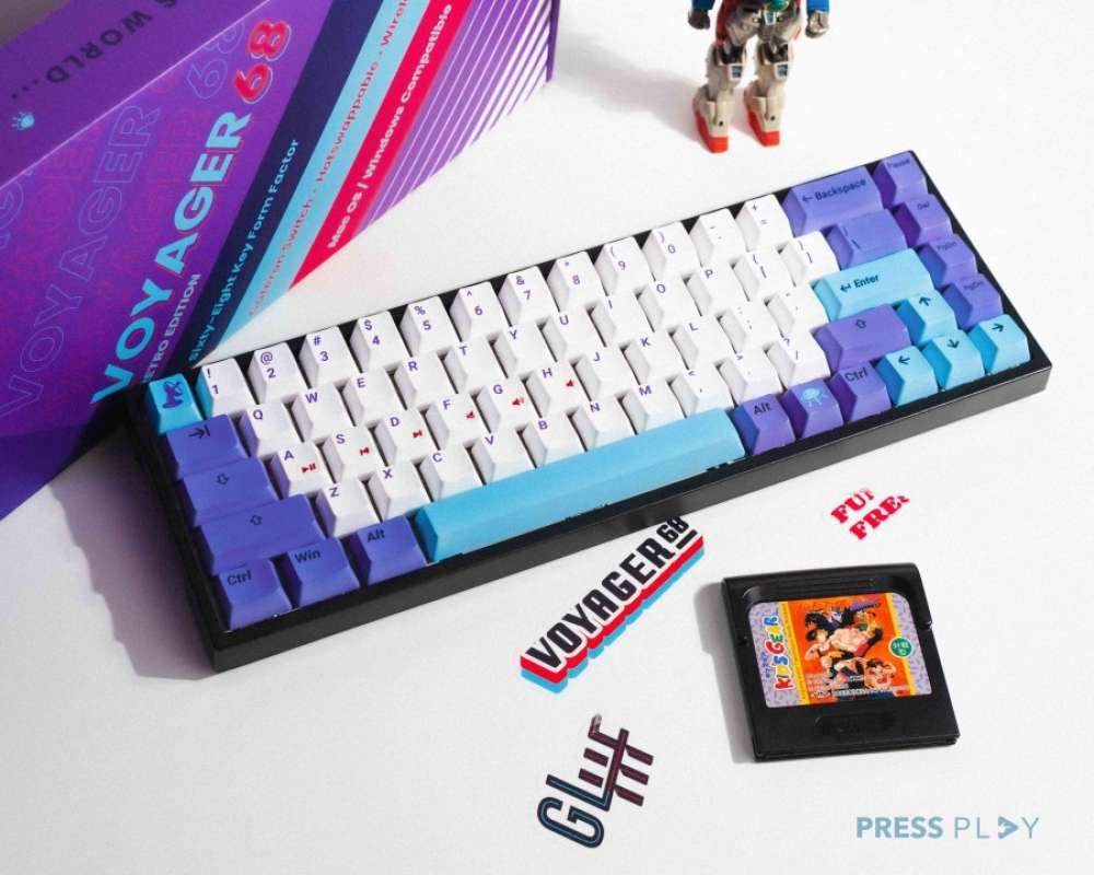 Jual Voyager68 Retro Edition 65% Mechanical Wireless Keyboard By Press ...