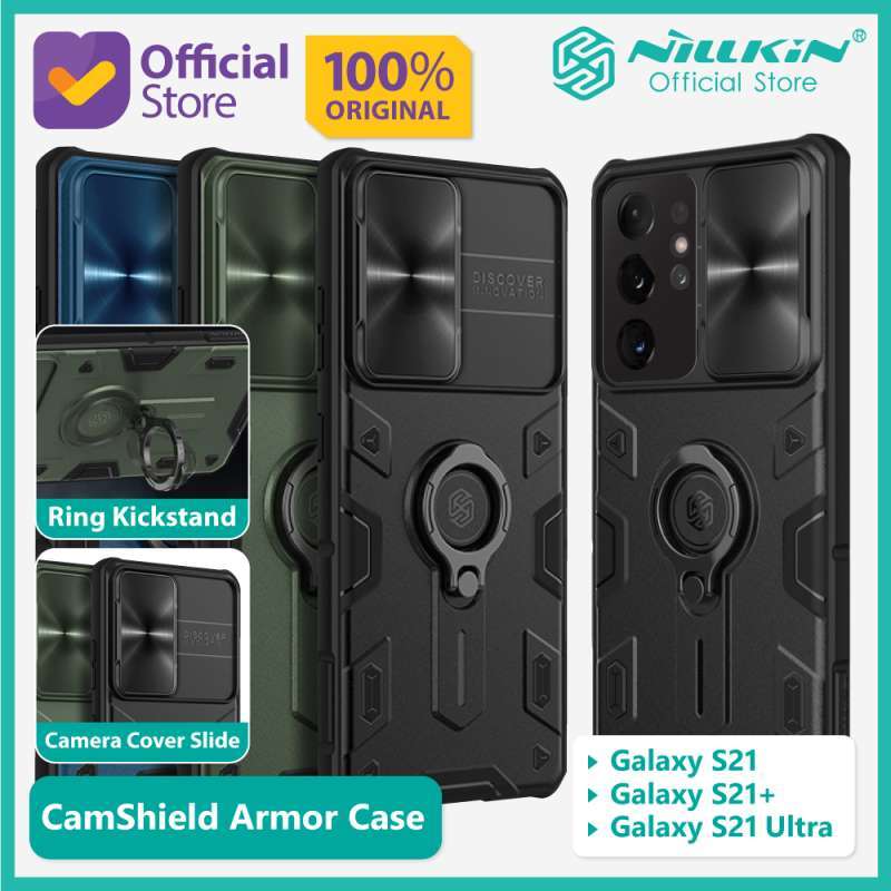 Jual Case Samsung Galaxy S21+ Plus / S21 Ultra Nillkin CamShield Armor Camera Cover Slide Casing ...