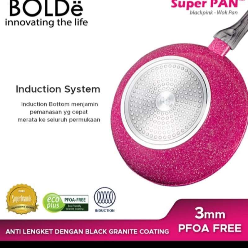 Jual Bolde Super Pan Blackpink Fry Wok 26cm Wajan Panci Kuali ...