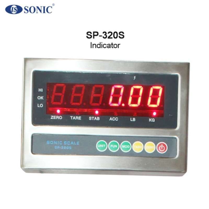 Jual Digital Scale Indicator Indikator Timbangan | SONIC SP320S LED/GCS ...
