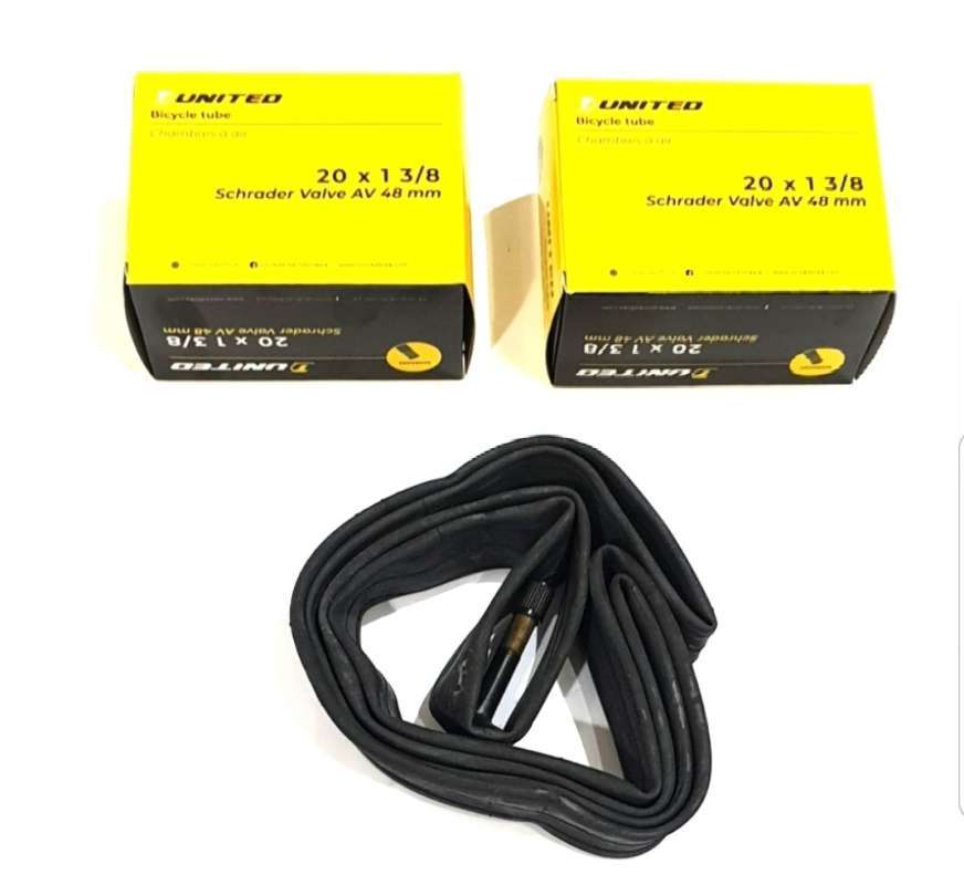 Jual Ban dalam sepeda lipat 20 x 1 3/8 United ( pentil AV 48mm ) - kualitas bagus di Seller ...