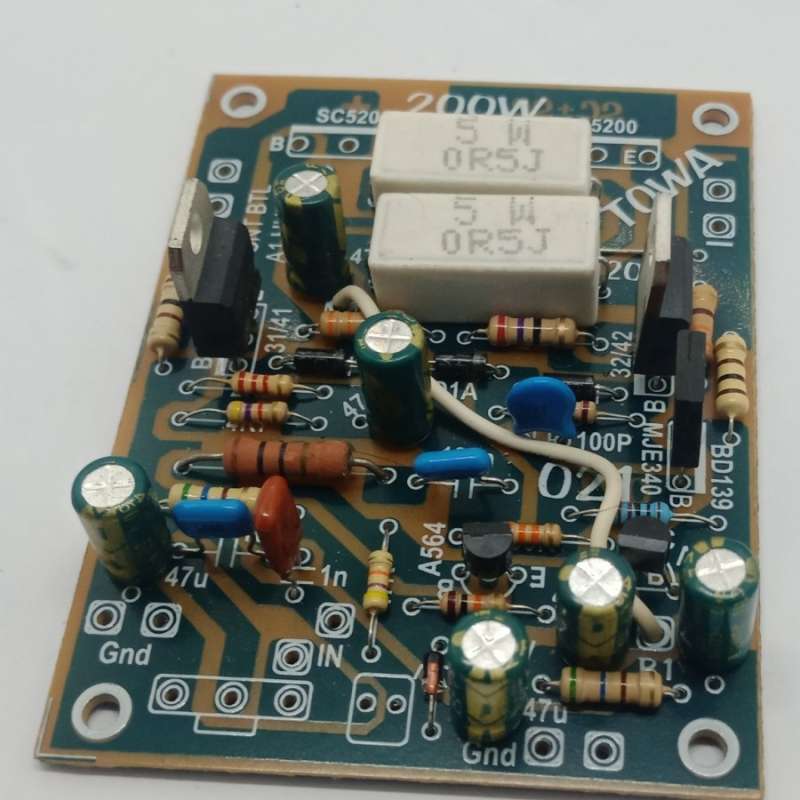 Jual kit driver power amplifier towa / driver power Npn + Npn final ...