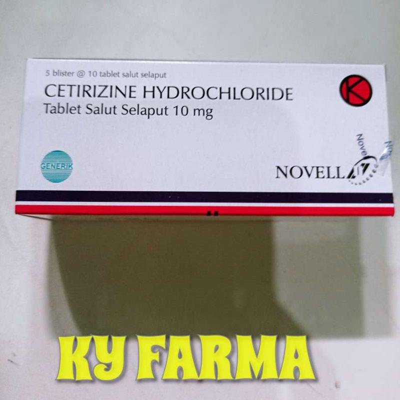 Jual cetirizine 10mg perbox isi 50 tablet di Seller Ky farma - Pal ...