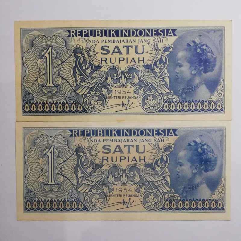 Jual Uang Kuno Indonesia Asli 1 Rupiah Tahun 1954 Seri Suku Bangsa Di ...