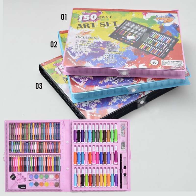 Jual 150 Pcs Crayon Set Alat Gambar Alat Tulis & Lukis Menggambar ...