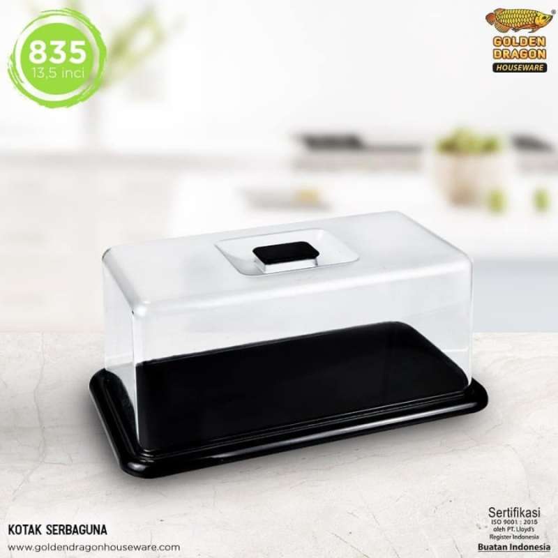Jual 835 | Kotak Makanan | Kotak Roti Serbaguna Golden Dragon 13,5 Inch ...