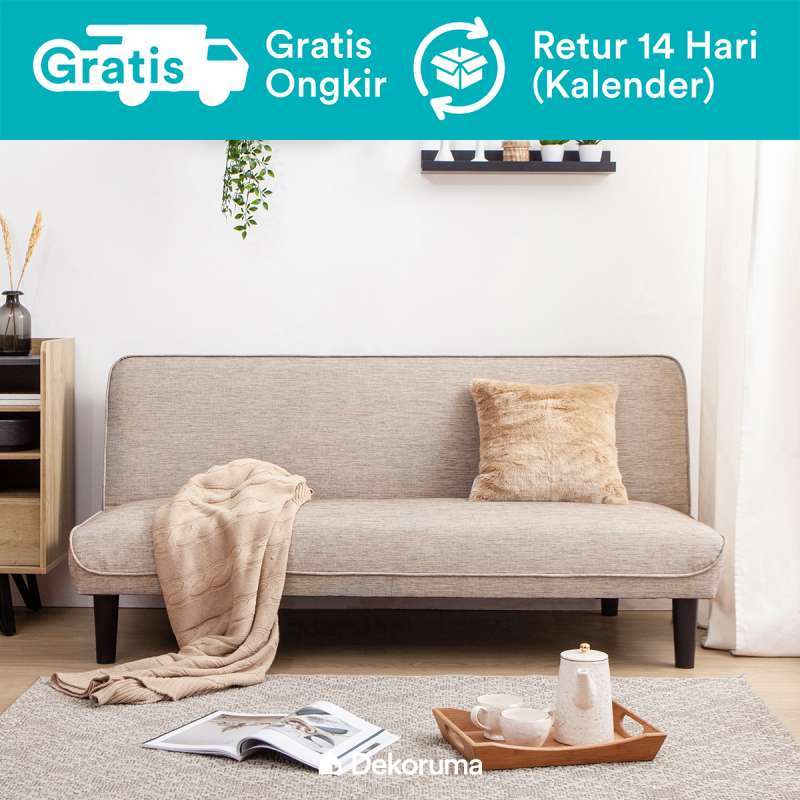 Promo Dekoruma Nobu Sofa Bed Minimalis Modern [Kain Woven] Diskon 45% ...
