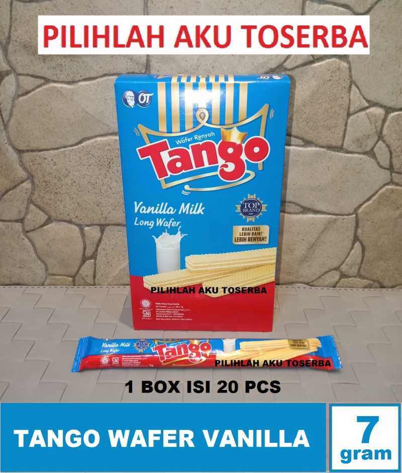 Promo Tango Wafer VANILLA isi 20 pcs @ 7 gr - (HARGA 1 BOX) Diskon 14% ...