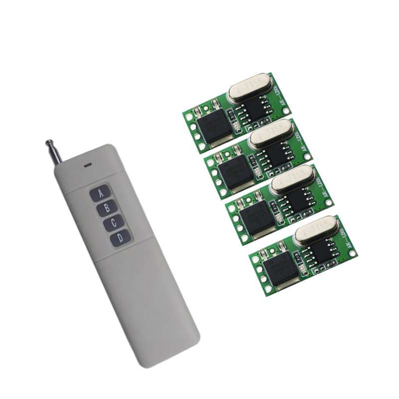 Promo Non- lock Receiver Board Receiver Module + 4 Keys Wireless Remote ...