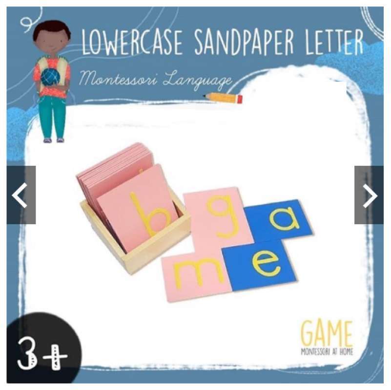 Jual Sandpaper Letter Lowercase di Seller GAME Montessori - GAME GADING ...