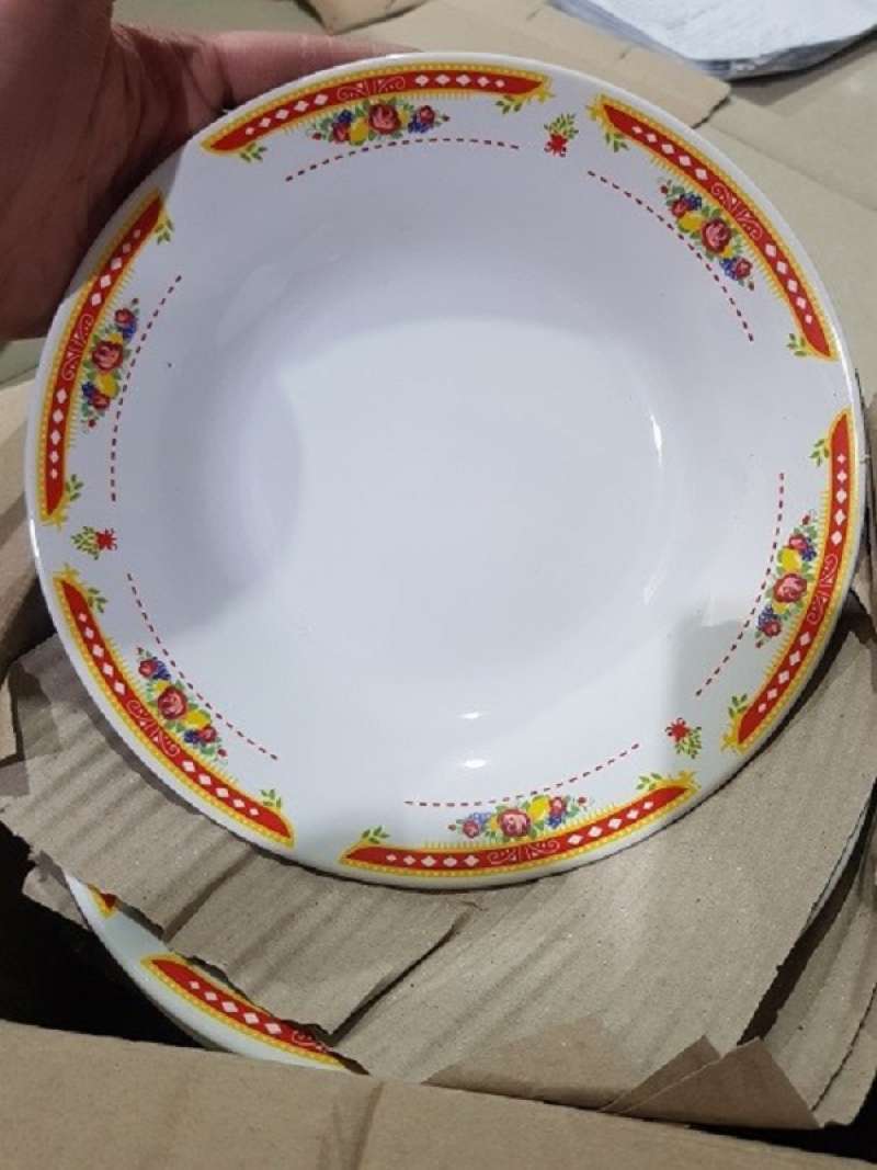 Jual Piring Makan/ Piring Keramik/ Piring/ Motif Bunga di Seller Makmur ...