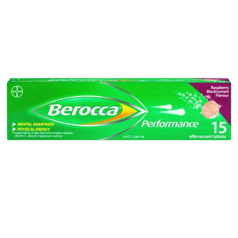Promo Berocca Energy Vitamin Raspberry Blackcurrant Effervescent ...