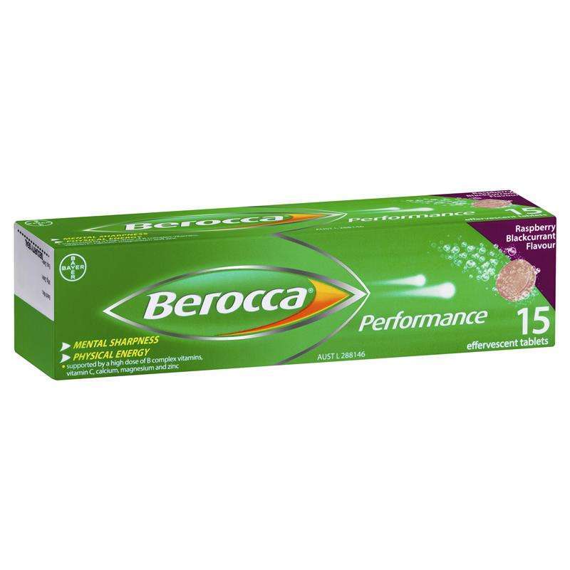 Promo Berocca Energy Vitamin Raspberry Blackcurrant Effervescent ...
