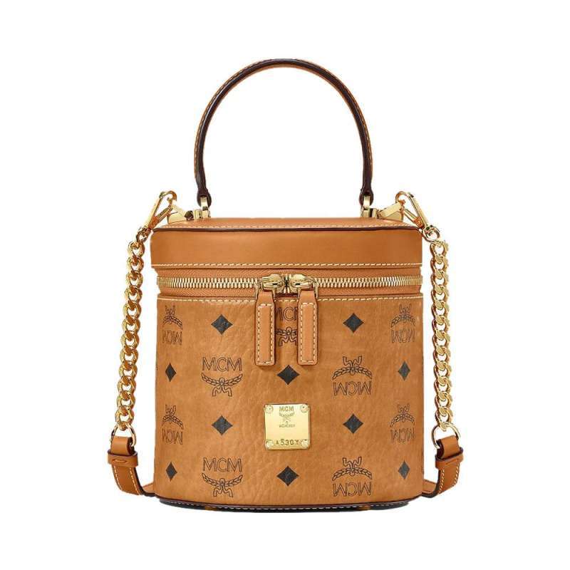 Jual MCM Cylinder Bucket Bag Cognac di Seller voila.id - Kebayoran Lama ...