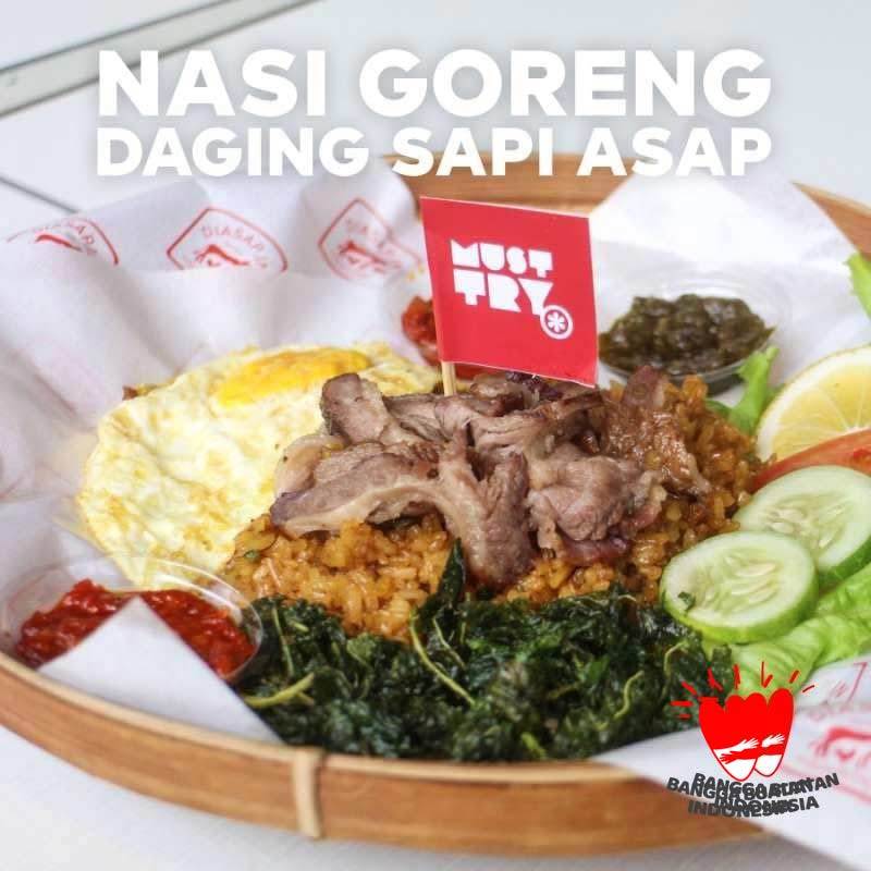 Jual Diasapin Nasi Goreng Sei Sapi Asap Sambal Bawang | Daging Asap ...