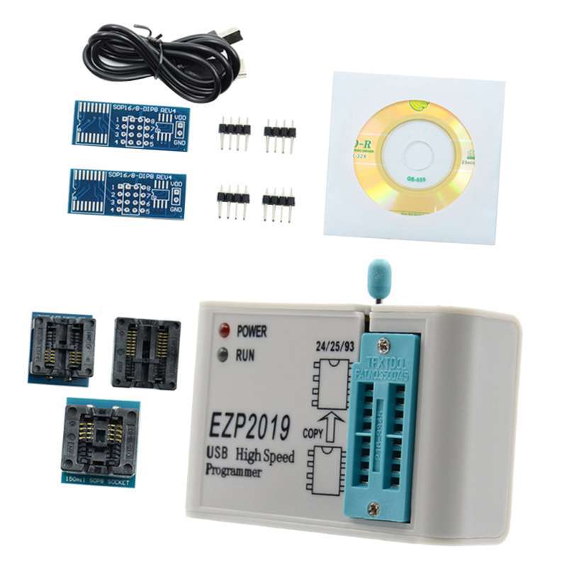Jual Usb High Speed Spi Programmer Ezp2019 Support 24 25 26 93 Eeprom Chips+ Socket Di Seller ...