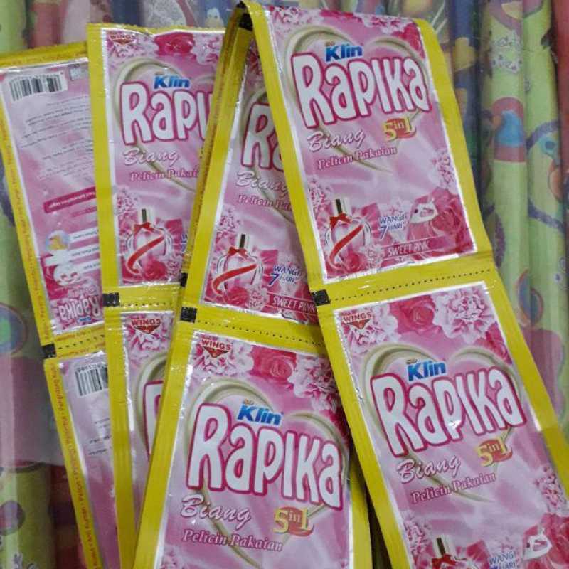 Jual Rapika Biang Pelicin Pakaian Rapika Sweet Pink Renceng isi 12 ...