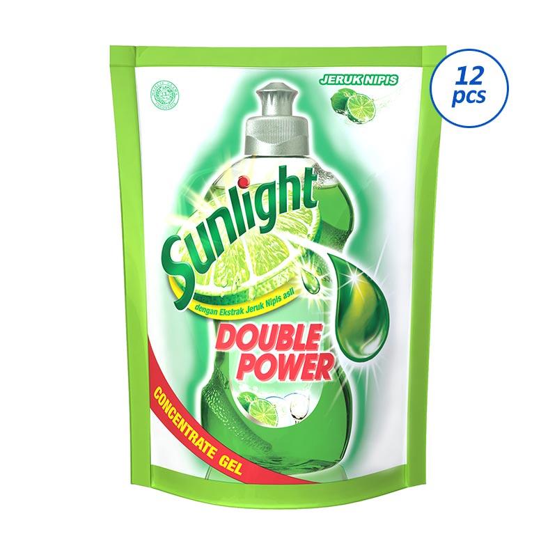 Jual Sunlight Lime Double Power Sabun Cuci Piring Refill [200 mL/12 pcs ...