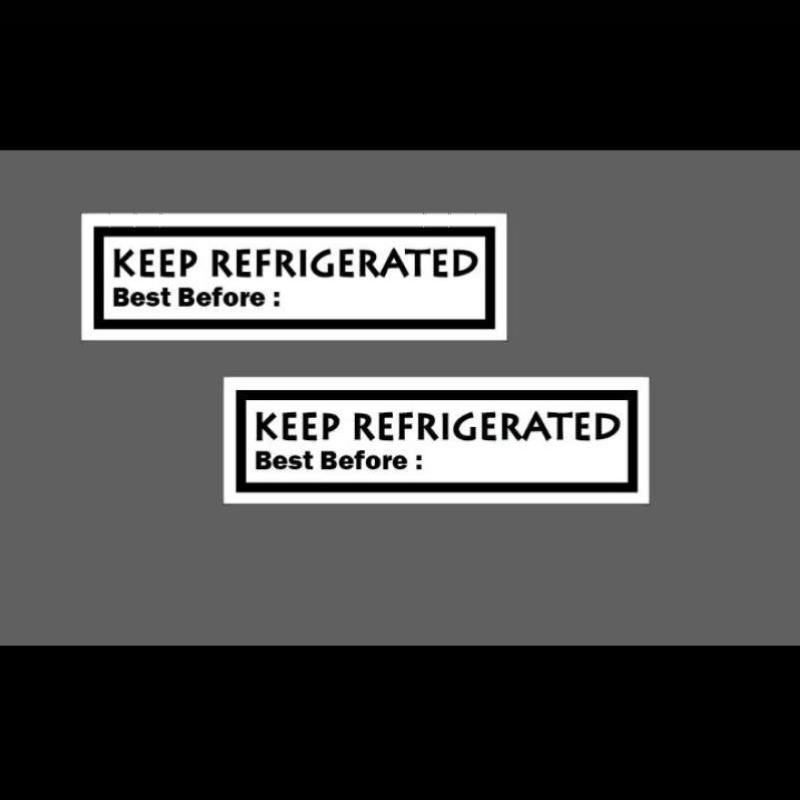 Jual sticker keep refrigerated best before 60 pcs di Seller Deka Maxima - Singajaya, Kab. Bogor ...