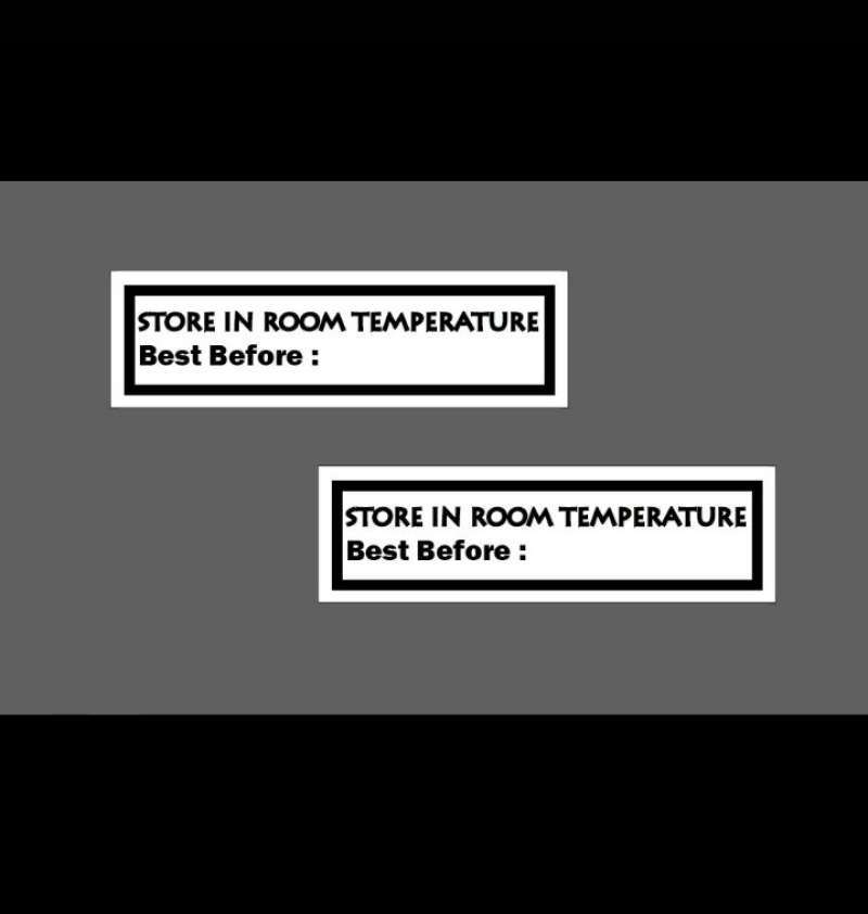 Jual sticker store in room temperature best before 60 pcs di Seller ...