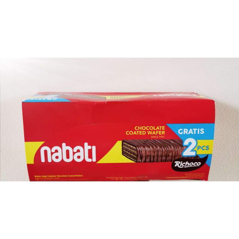 Jual Nabati Chocolate Coated Wafer (14x18gr/box) di Seller Toko_haikal ...