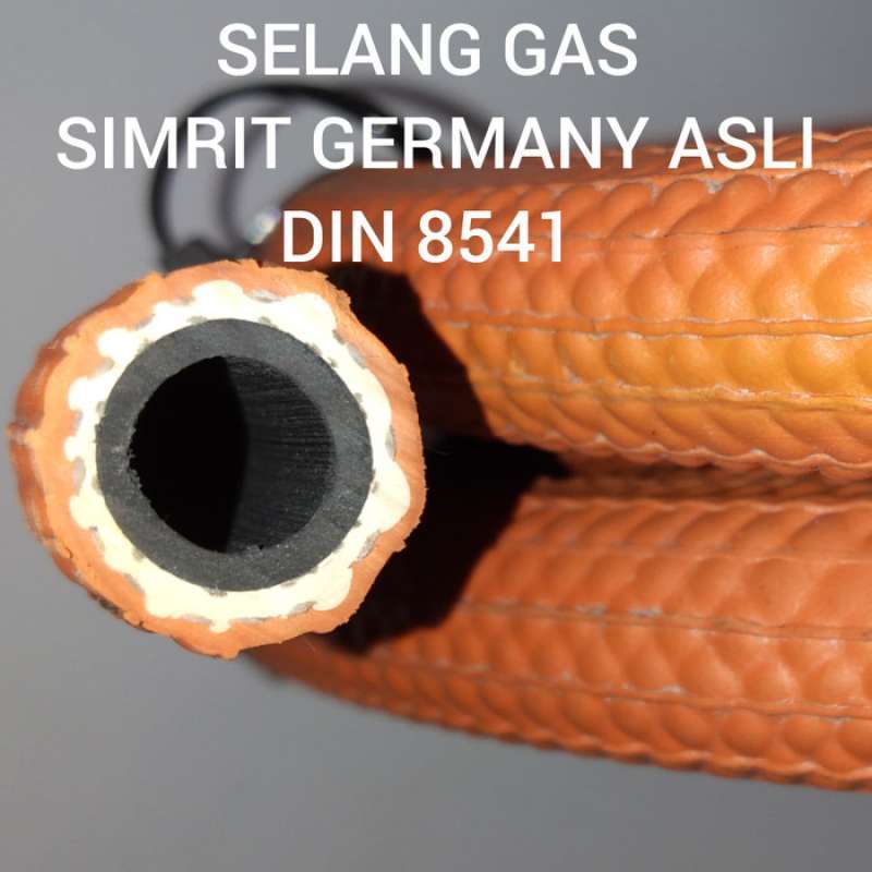Promo Selang Gas Simrit Germany 3 Ply Din 8541 Per 2meter + Klem Selang ...
