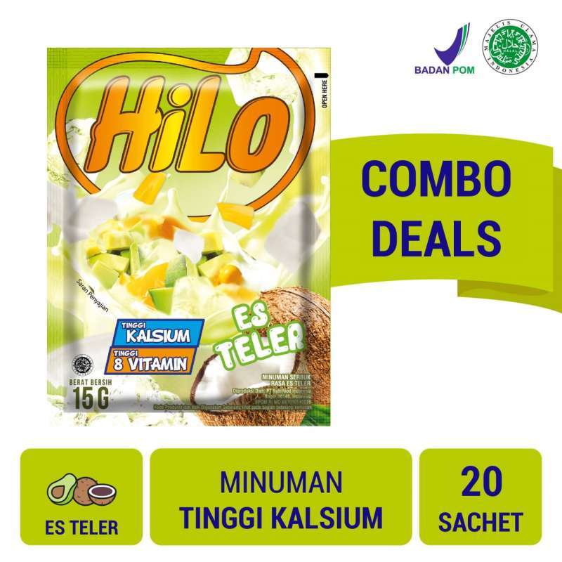 Jual HiLo Es Teler 20 sch - Minuman Sumber Kalsium di Seller Nutrifood ...