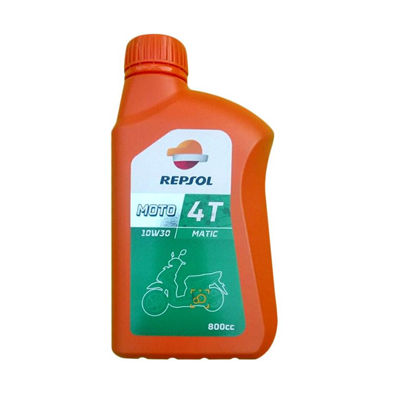 Jual Repsol Moto Matic 10W-30/4T Oli Pelumas Mesin [0.8 L] di Seller ...