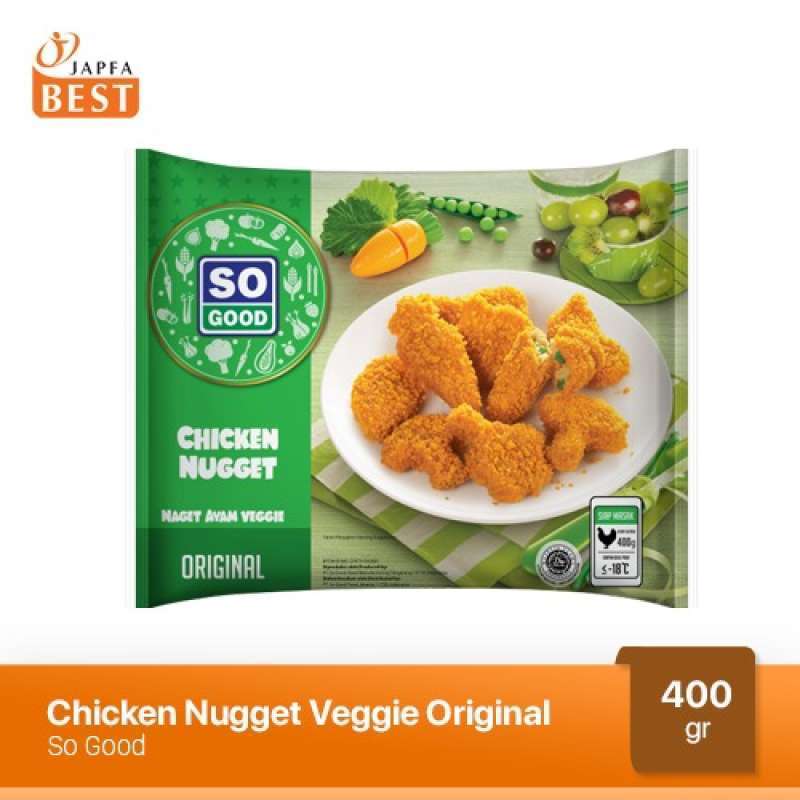 Jual Nugget Ayam Veggie So Good 400 gr - Chicken Nugget Ayam Veggie 400 ...