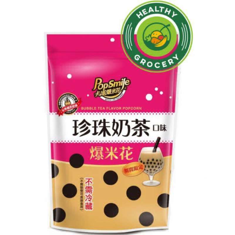 Jual Pop Smile Popcorn Bubble Tea Flavour Popcorn 80gr di Seller ...