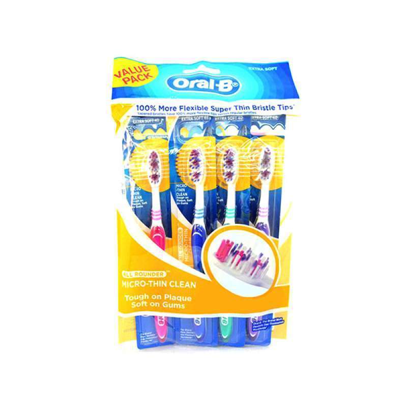 Jual Oral B Tooth Brush Micro Thin Clean Xs40 4S di Seller Hypermart ...