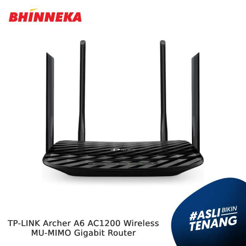 Jual TP-LINK Archer A6 AC1200 Wireless MU-MIMO Gigabit Router di Seller ...