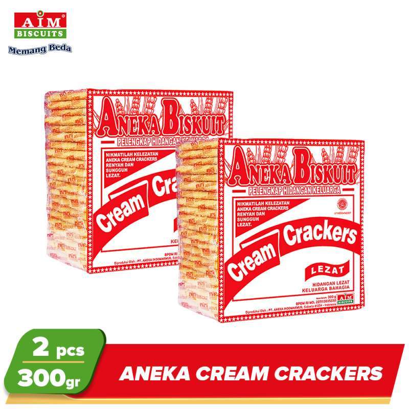 Jual Aim Aneka Cream Crackers 300g - Twinpack Di Seller Aim Biscuits ...