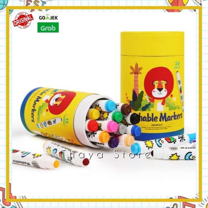 Jual Joan miro washable marker - spidol bisa dicuci - alat warna anak ...