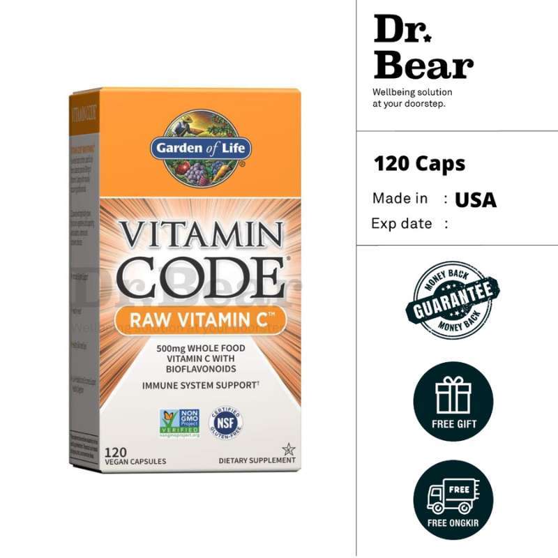 Jual Garden of Life Code Raw Vitamin C (120 Caps) di Seller Dr. Bear ...