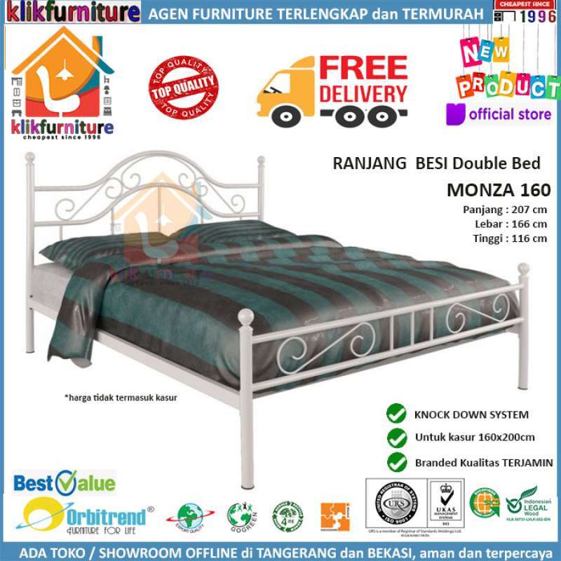 Promo Ranjang Besi Tempat TIdur Besi Double Bed MONZA Orbitrend Diskon 30% di Seller ...
