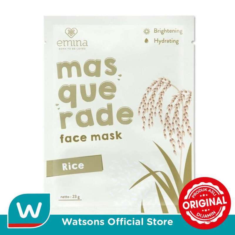 Jual Emina Masquerade Facial Mask Rice 23g Di Seller Watsons Official ...