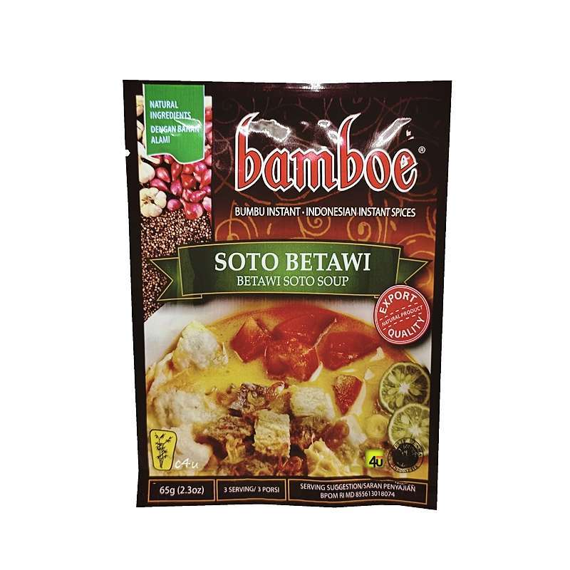 Jual Bamboe Bumbu SOTO BETAWI Instan [65 gr] INDONESIA Delight Spices ...