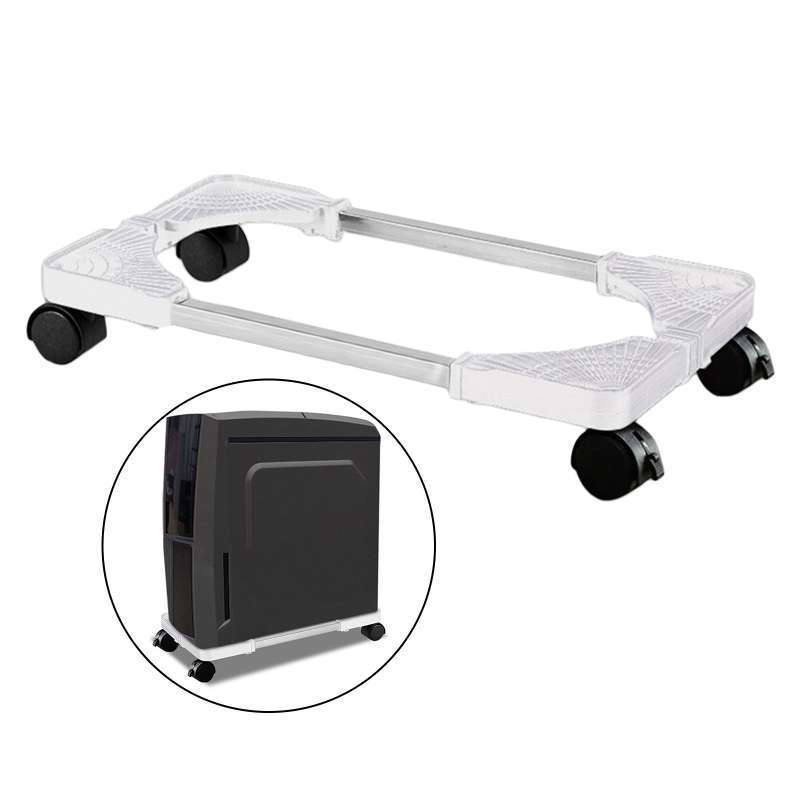 Promo New PC Desktop Case Stand Holder Computer Tower Rolling Caster ...