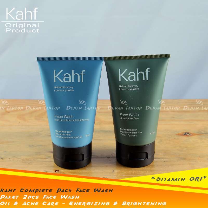 Jual ORIGINAL Kahf Face Wash Pack Oil Acne Care dan Skin Energizing and ...