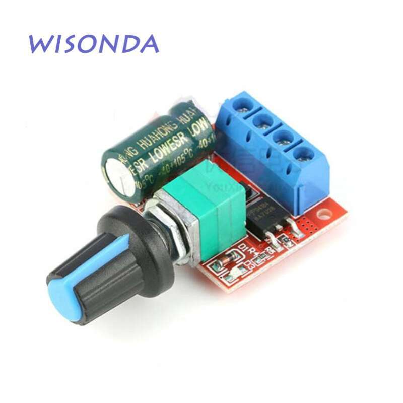 Jual Modul Speed Regulator Kecepatan Motor 5A 90W PWM 5-35V di Seller ...