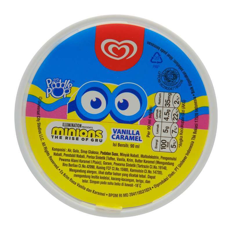 Jual Wall's Paddle Pop Ice Cream Minion Cup 90 Ml Di Seller Alfamart ...