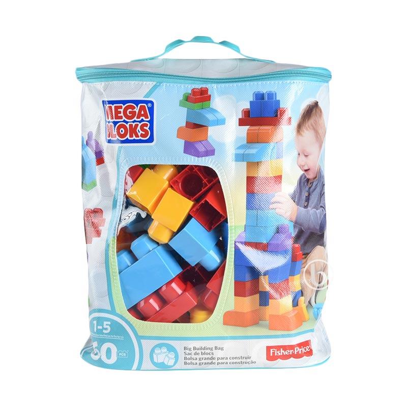 Jual Mega Bloks Big Building Bag Blue Mainan Block & Puzzle Dch55 [60 ...