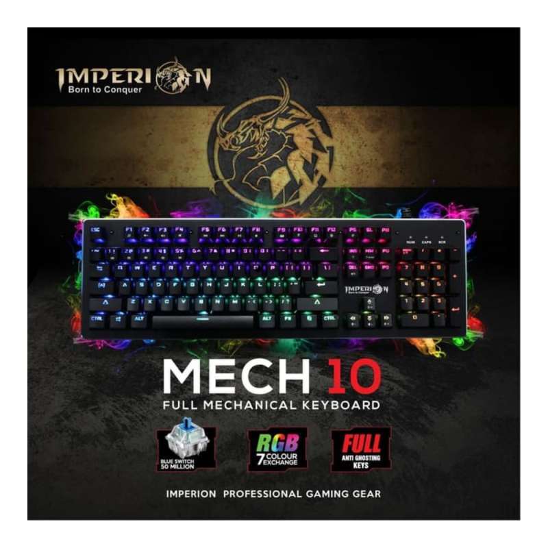 Jual Imperion Gaming Keyboard Mech 10 - Mechanical RGB di Seller Kodoes ...