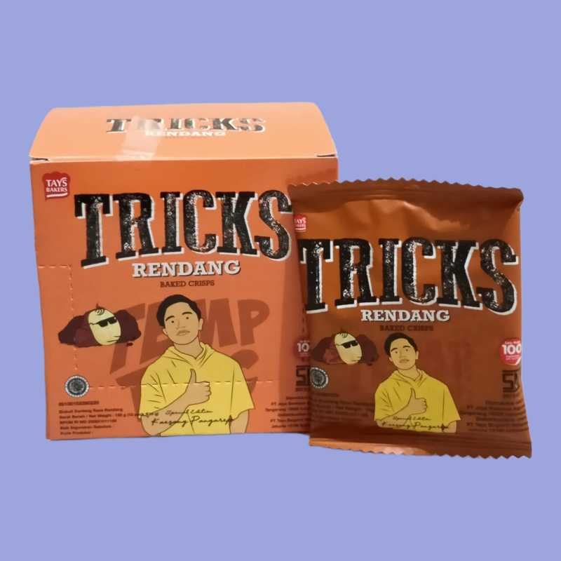 Jual Tricks Crisps Rendang Biskuit Kentang Panggang [10 x 18 g] di ...