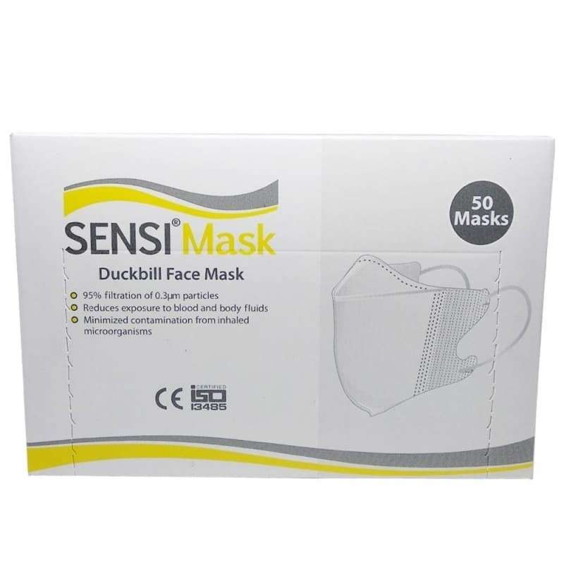 Jual SENSI MASKER MASK DUCK BILL 3 PLY KARET FACE MASK DEBU MULUT WAJAH ...