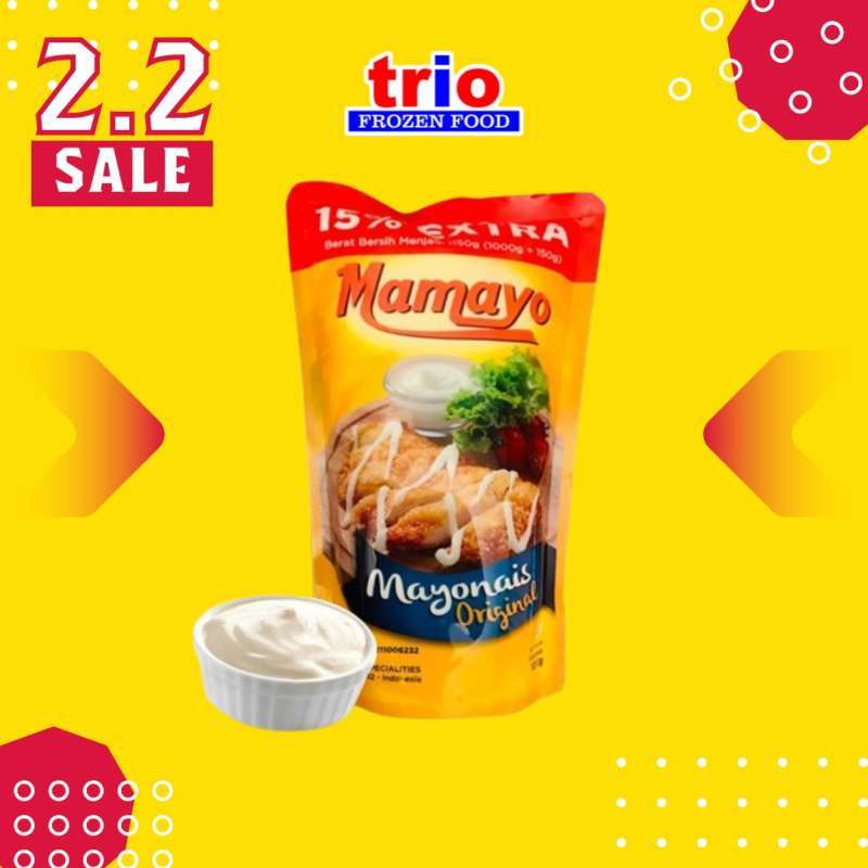 Promo Mamayo Mayonaise Original 1kg extra 15% [1150 gr] Diskon 9% di ...