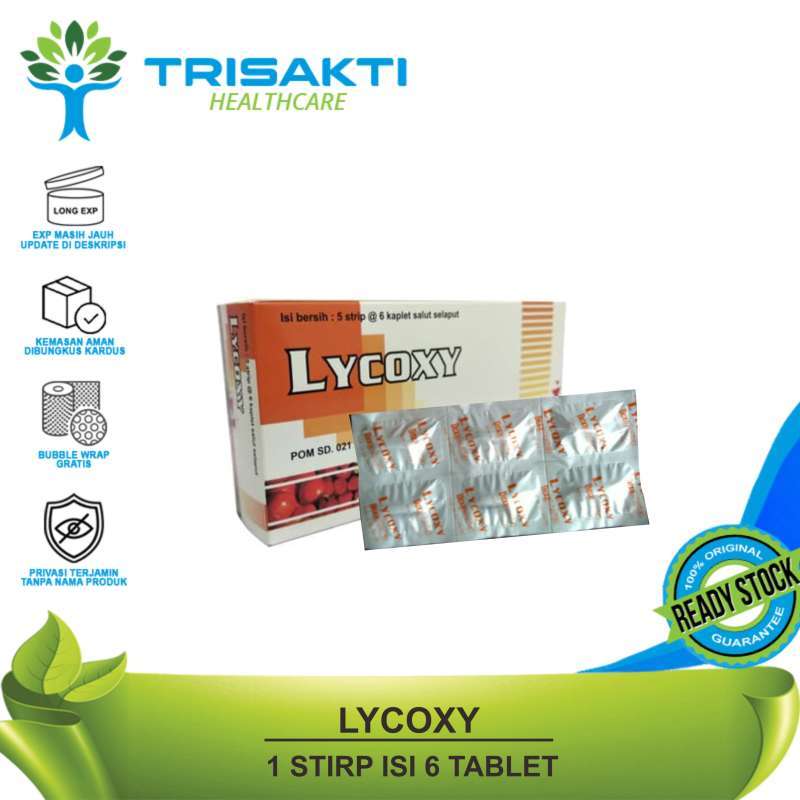 Jual Lycoxy tablet [1 strip/6 tablet] di Seller Trisakti Healthcare ...